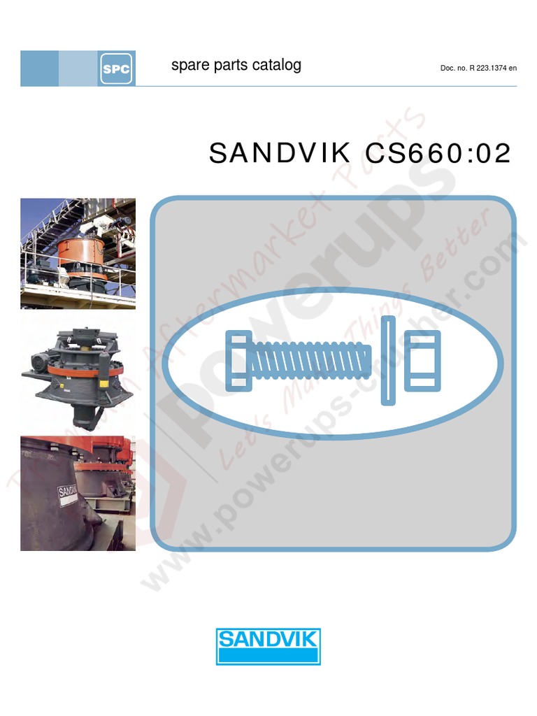 Sandvik CS660 Cone Crusher Instruction Manual/Parts Manual | PDF ...