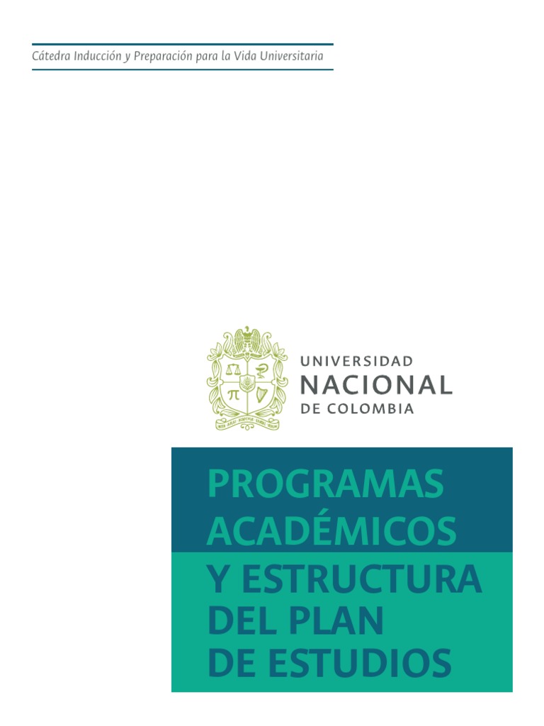 Programas Academicos y Estructura de Plan de Estudios | PDF | Plan de ...