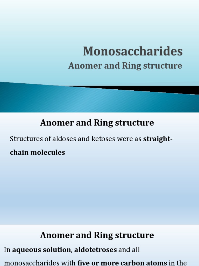 Anomers and Ring Form PDF | PDF | Glucose | Organic Chemistry