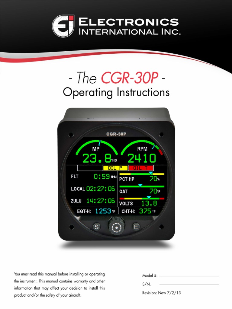 CGR-30P Installation and Operation Guide | PDF | Aircraft ...