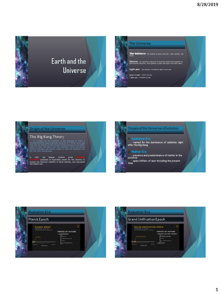 2 Earth and The Universe | PDF | Universe | Atmosphere