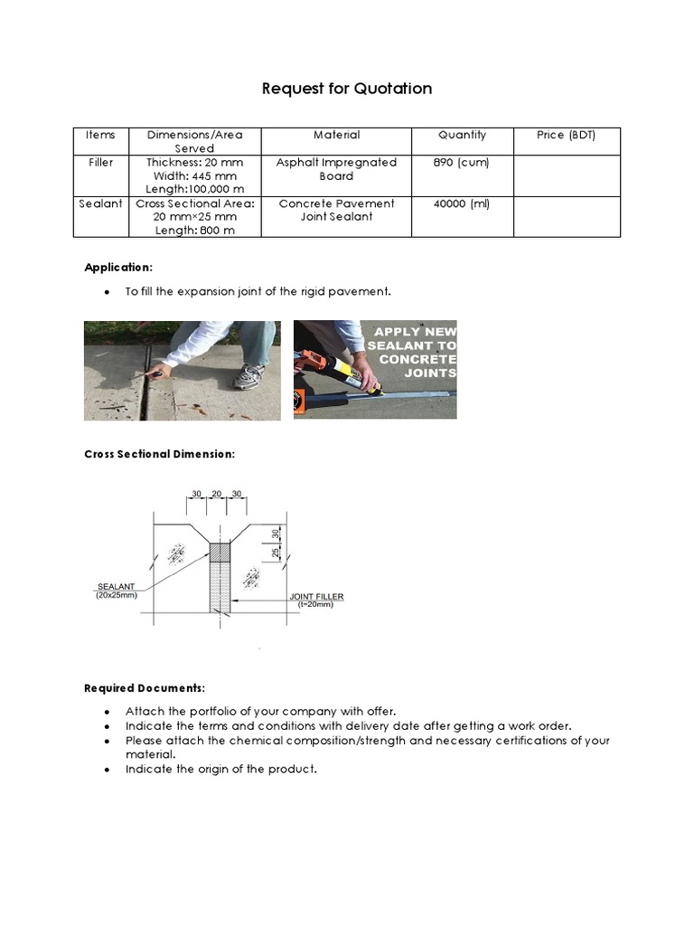 Sealent and Filler | PDF