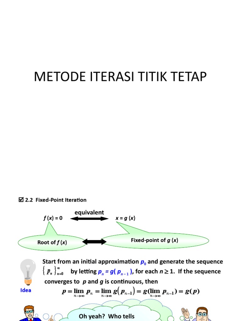 Metode Iterasi Titik Tetap | PDF | Theorem | Applied Mathematics