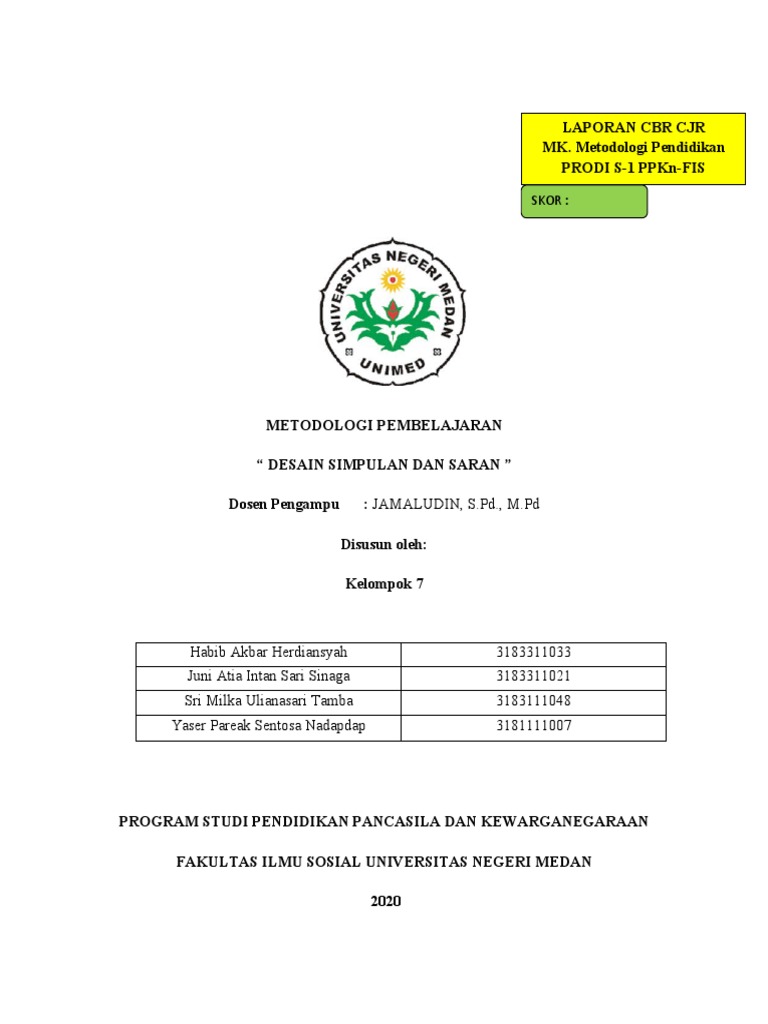 LAPORAN CBR CJR METOPEL M | PDF | Seni