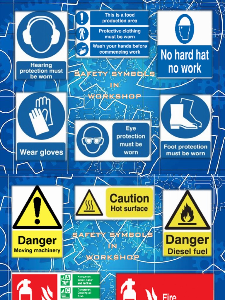 Safety Symbols in The Workshop | PDF