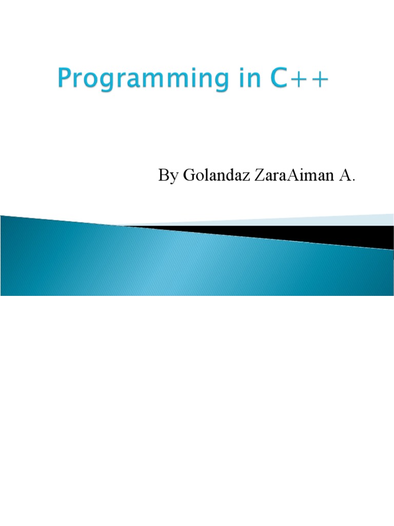 CPP Programming Intro | PDF