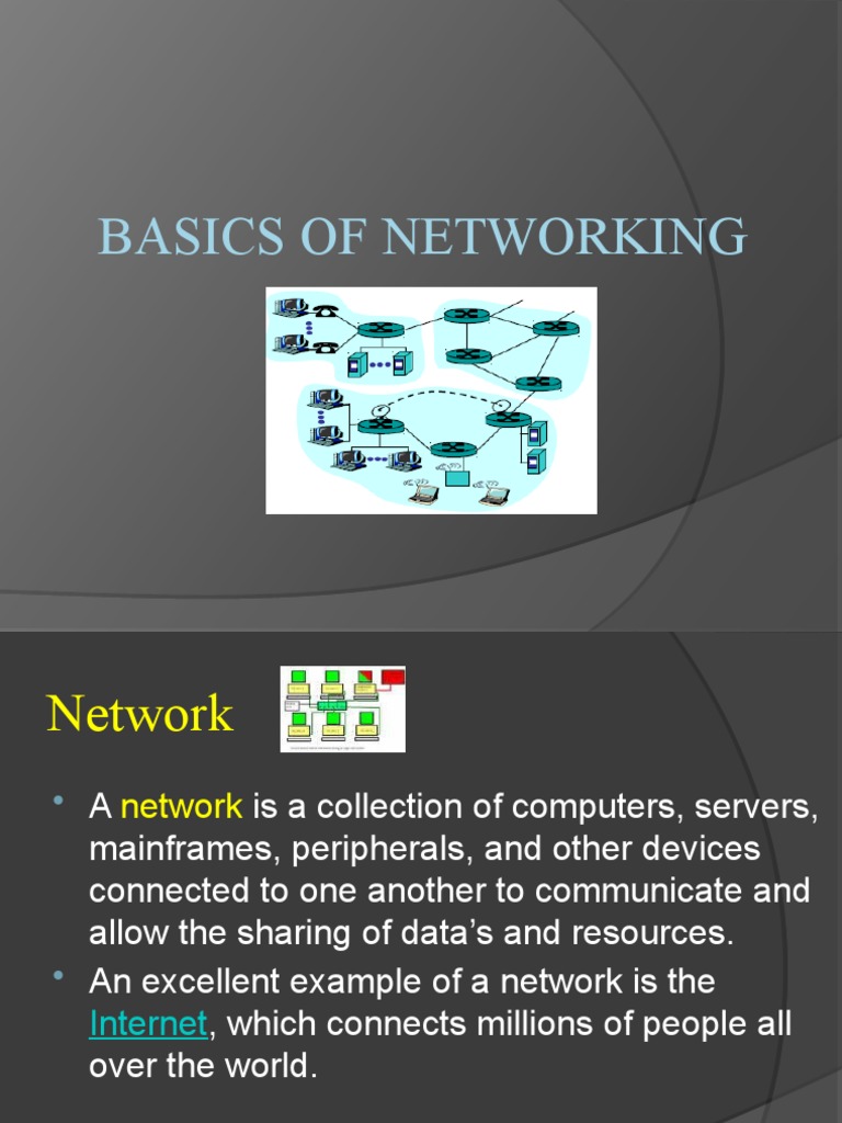 Basics of Networking | PDF | Local Area Network | Transmission Medium