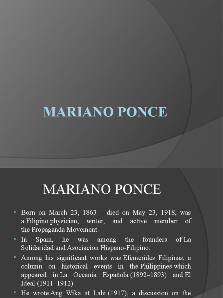 Mariano Ponce | PDF | Philippines