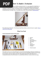 Simple Walking Arm Trebuchet Guide | PDF | Knot | Drill
