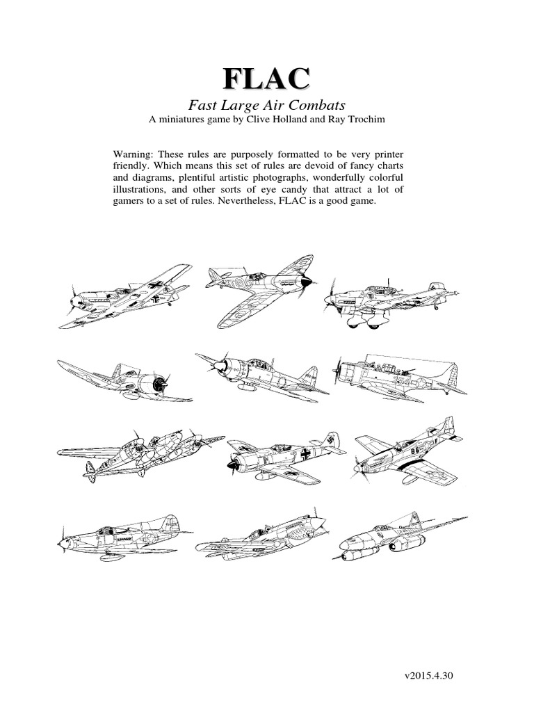 FLAC Rules v2015430 A4 Paper | PDF | Supermarine Spitfire | Aircraft