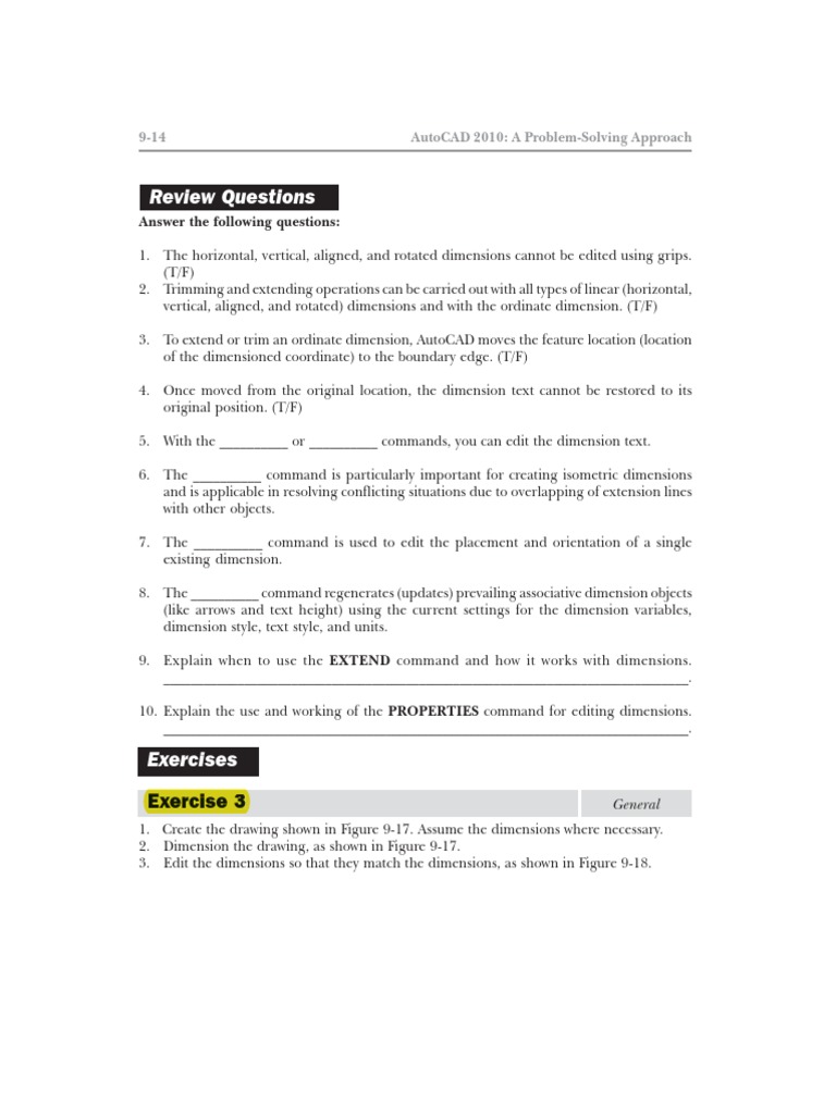 Lecture 9 - Editing Dimensions..cpt9 | PDF | Drawing | Geometry