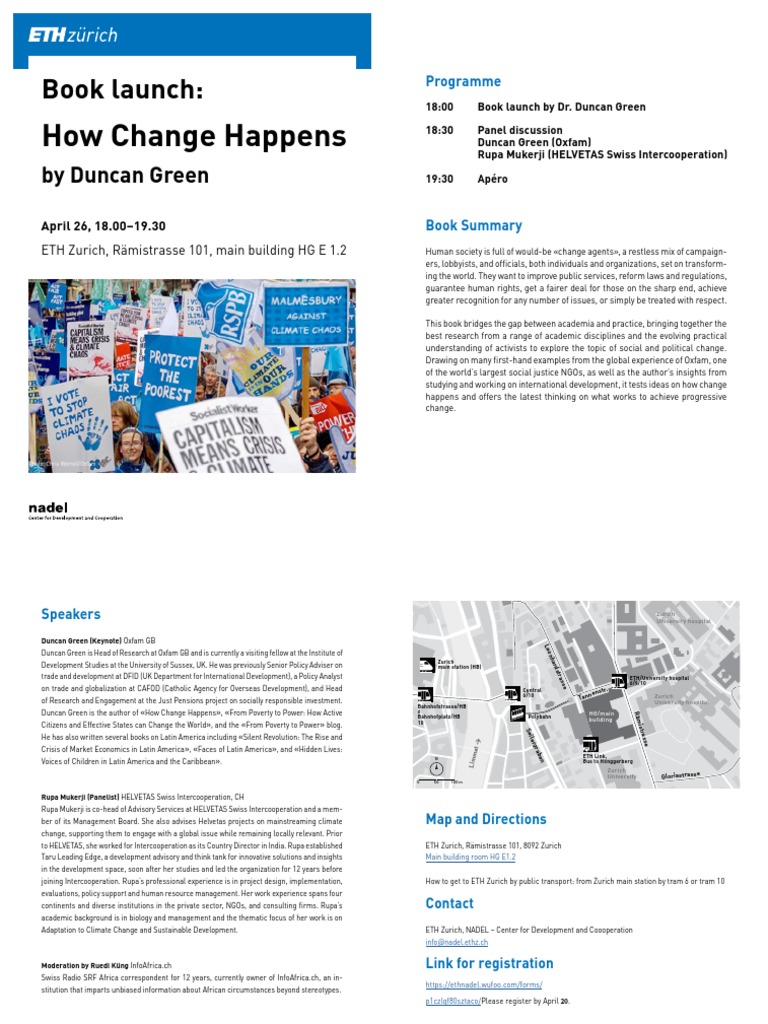 How Change Happens: Book Launch | PDF | Department For International ...