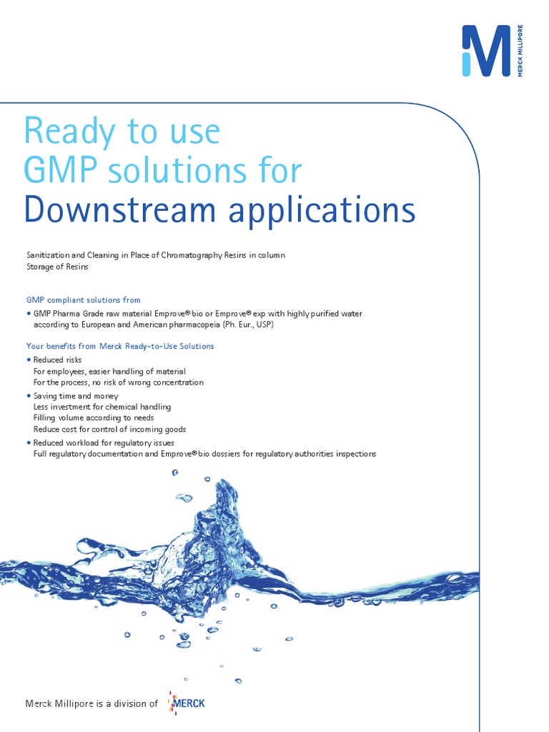 Ready To Use GMP Solutions For: Downstream Applications | PDF | Acid ...