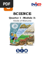 Types and Characteristics of Mixtures | PDF | Mixture | Solution