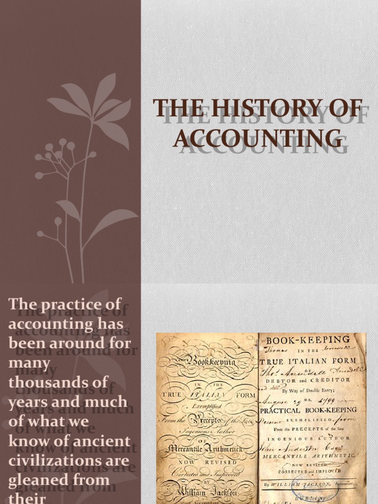 The Evolution of Accounting Practices | PDF | Science | Teaching ...