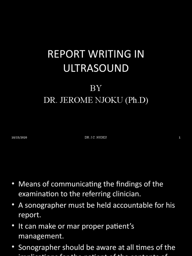 Report Writing in Ultrasound | PDF | Abdomen | Medical Ultrasound