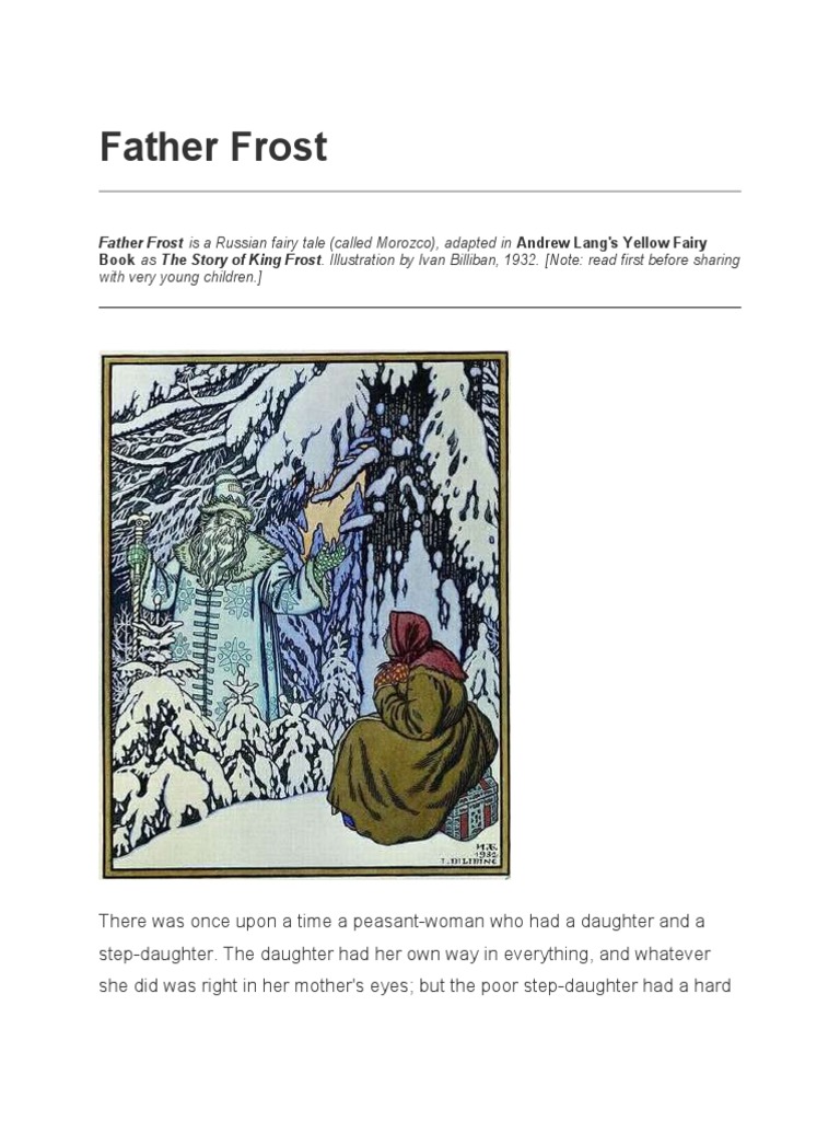 Father Frost: Father Frost Is A Russian Fairy Tale (Called Morozco ...
