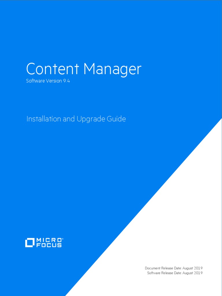 Content Manager: Installation and Upgrade Guide | PDF | Command Line ...