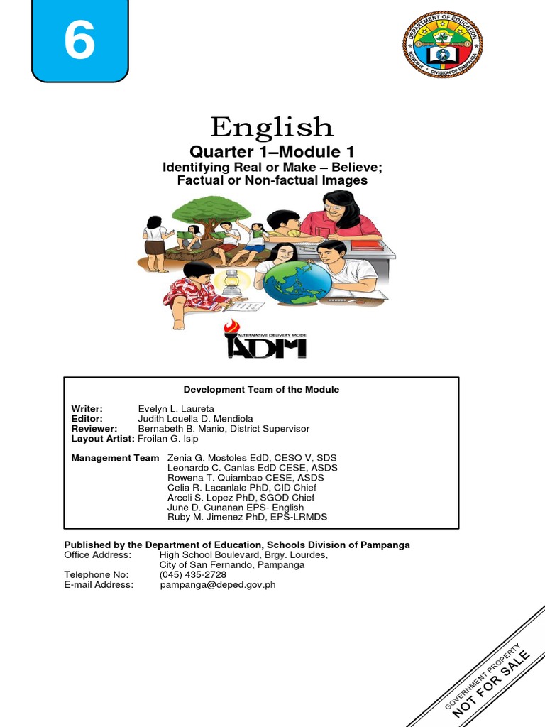 Eng6 - Module 1-IDENTIFYING REAL or MAKE BELIEVE - FACTUAL or ...