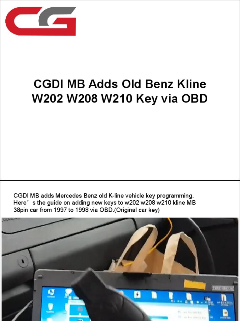 CGMB Adds Old Benz Kline W202 W208 W210 Key Via OBD | PDF