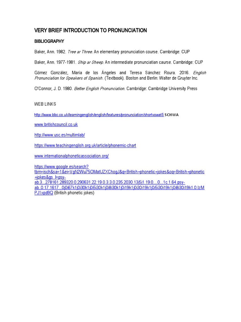 Introduction to English Pronunciation Guide | PDF | English Language ...