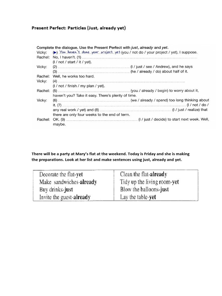 1.3.2. Present Perfect Particles | PDF