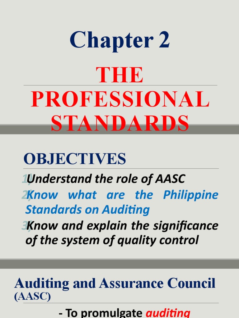 Chapter 2 - The Professional Standards | PDF