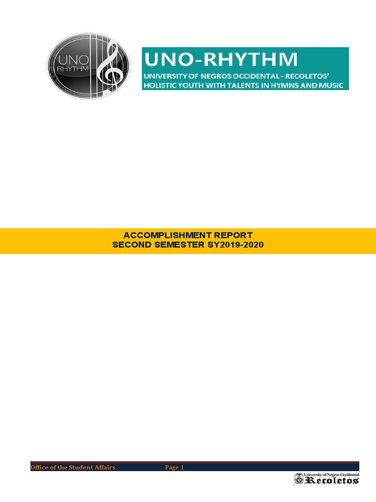 Semestral Accomplishment Report | PDF | Learning