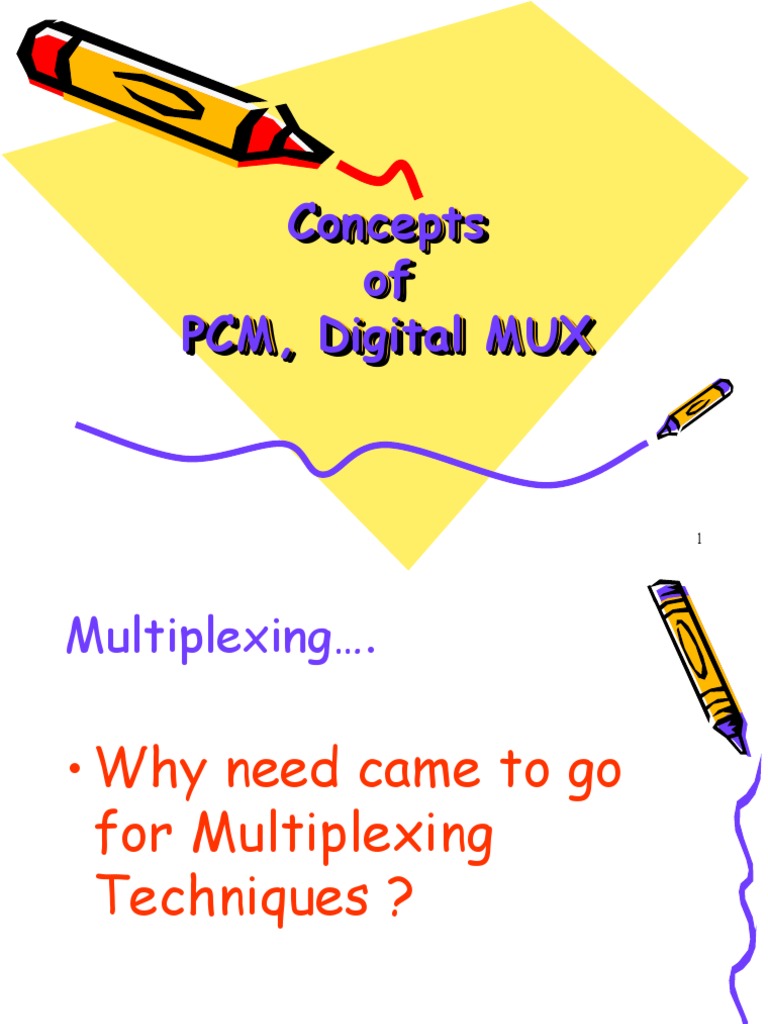 Concepts of PCM, Digital MUX | PDF | Multiplexing | Sampling (Signal Processing)