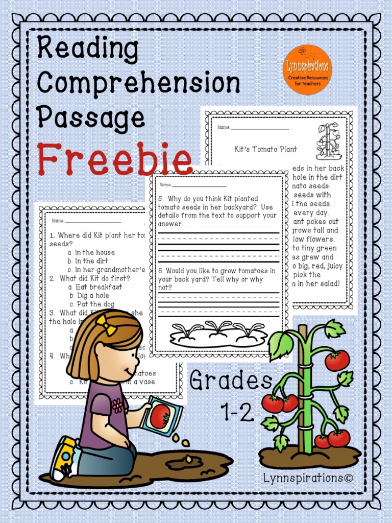 Reading Comprehension Passage: Freebie | PDF | Tomato | Internet
