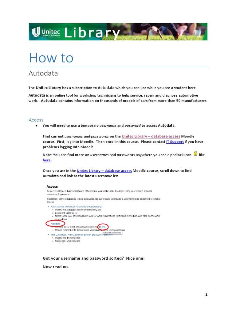 AutoData How To Guide | PDF | Password | User (Computing)
