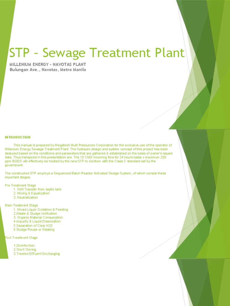 STP - Sewage Treatment Plant - PPTX Adam | PDF | Sewage Treatment ...