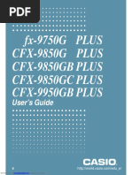 Casio FxCG50 Instruction Booklet | PDF | Trigonometric Functions | Menu ...