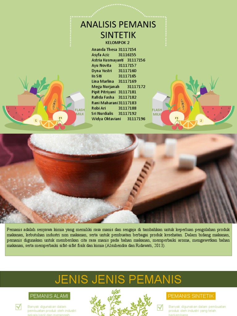Analisis Pemanis Sintetik dalam Makanan | PDF