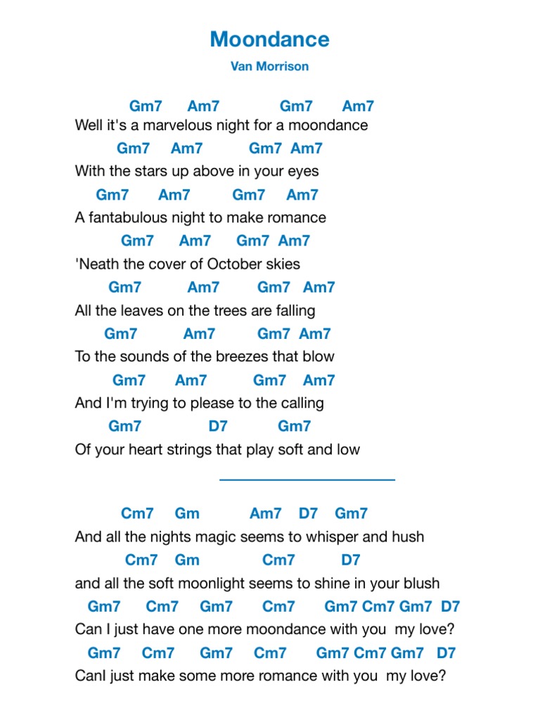 Moondance - Van Morrison | PDF