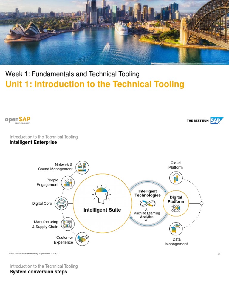 Unit 1: Introduction To The Technical Tooling | PDF | Sap Se | Internet Of Things