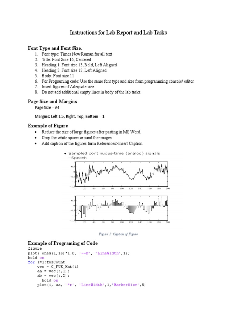 Instructions For Lab Report and Lab Tasks | PDF | Art