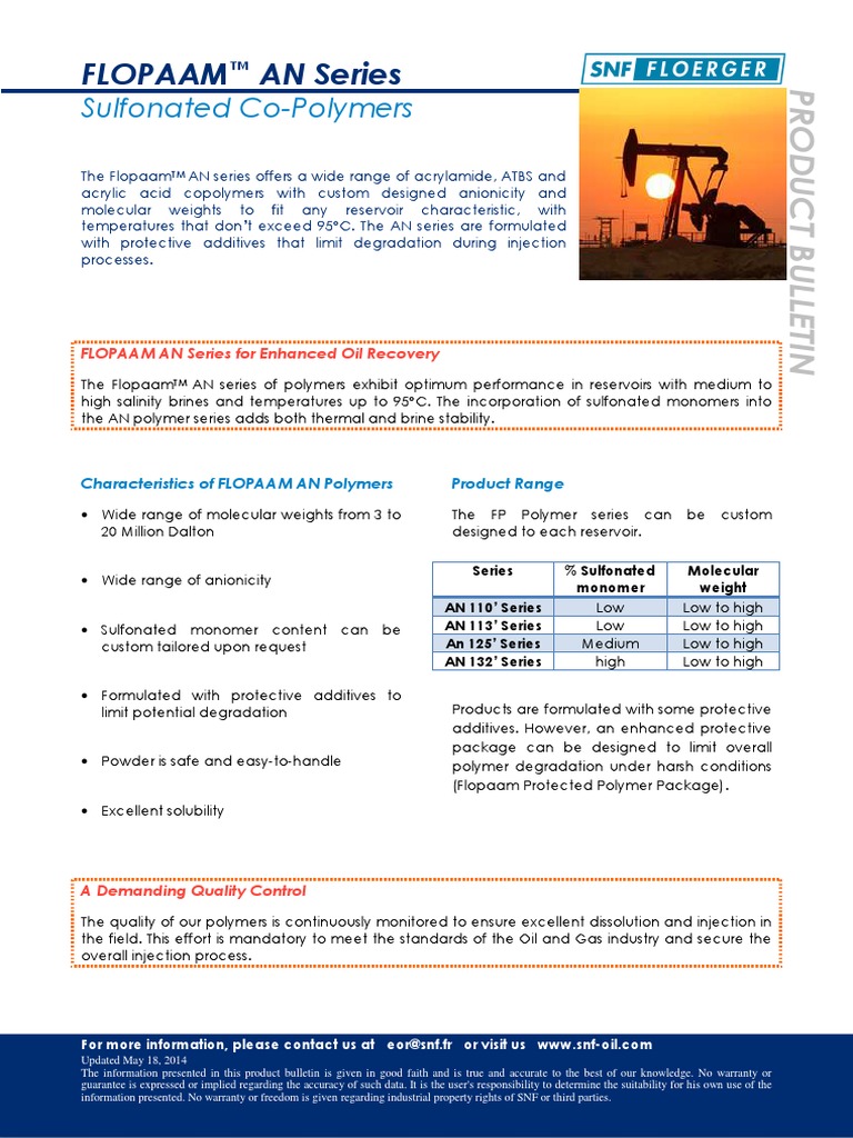 Flopaam AN Series PDF | PDF | Copolymer | Polymers