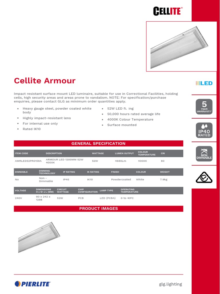 Cellite Cellite LED Armour Datasheet | PDF