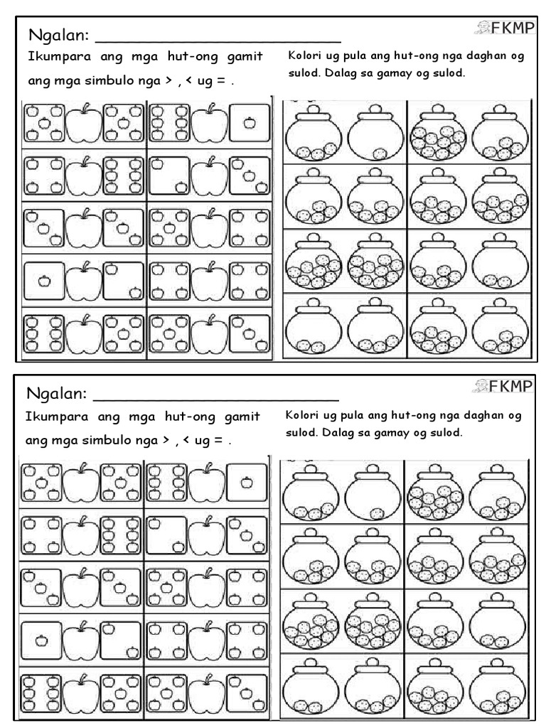Week 18 Bisaya Worksheets | PDF