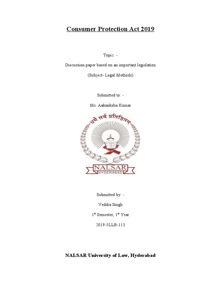 Consumer Protection Act 2019 - LM | PDF | Consumer Protection | E Commerce