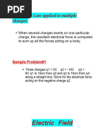 Electric Field Problems and Solutions | PDF | Electric Field | Physics