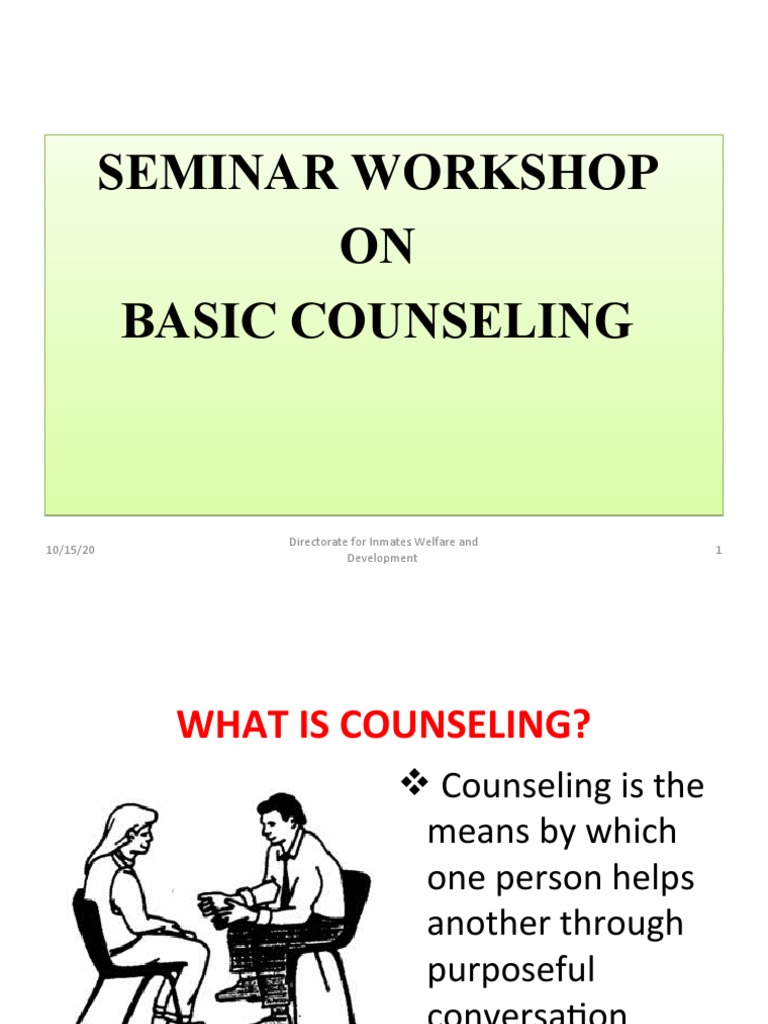 Basic Counseling For Barangay-Based | PDF | Psychotherapy | Phobia