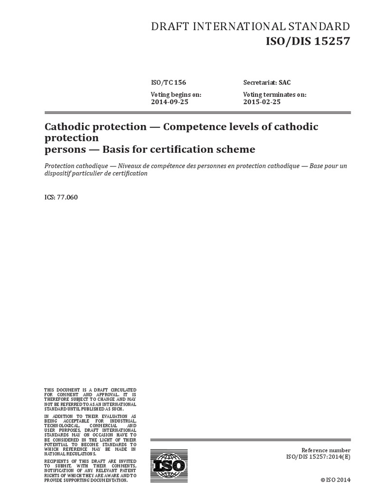 Iso 15257 | PDF | International Organization For Standardization ...