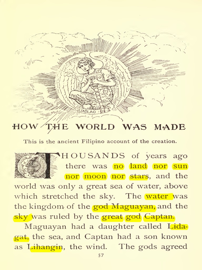 Philippine Creation Myth: Maguayan's Tale | PDF