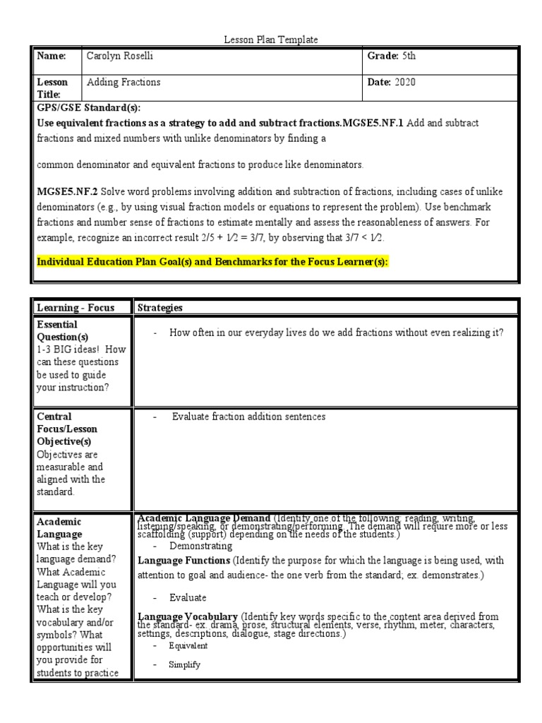 Adding Lesson Plan | PDF | Educational Assessment | Lesson Plan