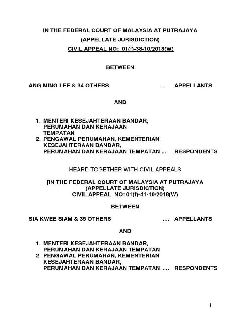 Ang Ming Lee KPKT | PDF | Appeal | Employment