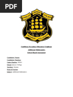 Csec Math Sba Guidelines | PDF | Mean | Chart