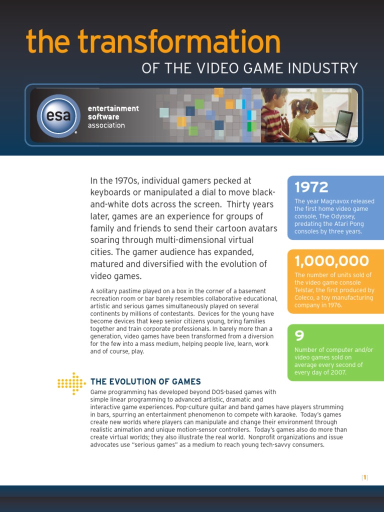 Evolution of the Video Game Industry | PDF | Video Game Industry ...