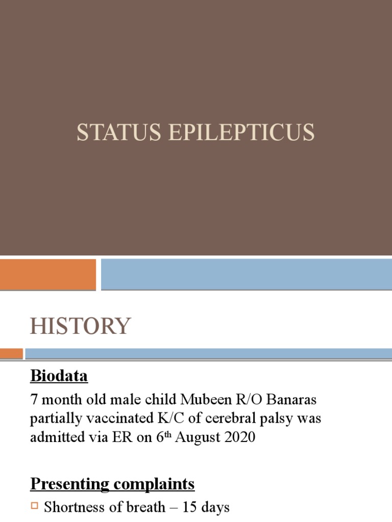 Status Epilepticus | PDF | Epilepsy | Shock (Circulatory)